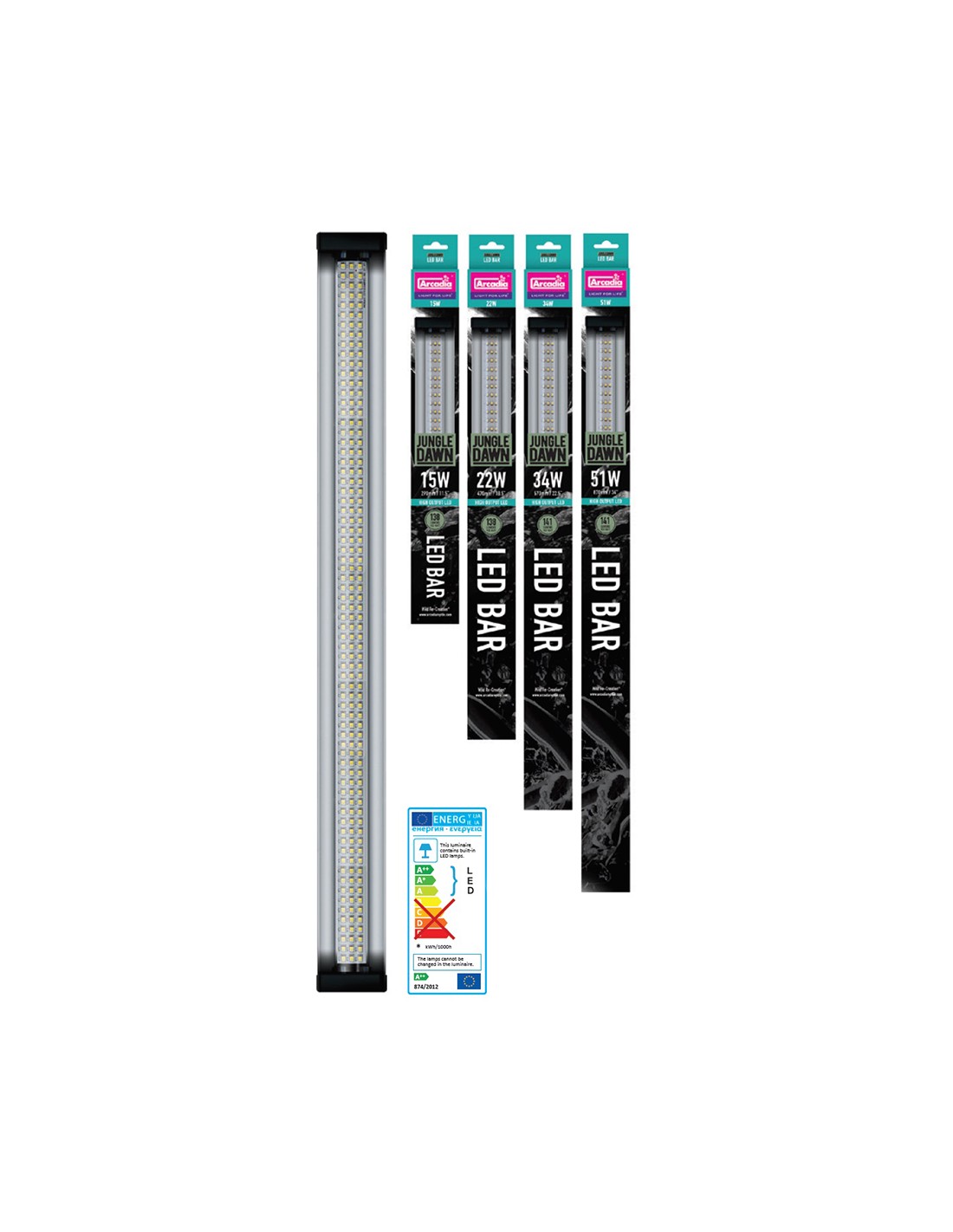 Arcadia Jungle Dawn Led Bar 470mm 22 Watt 99,99 € Arcadia